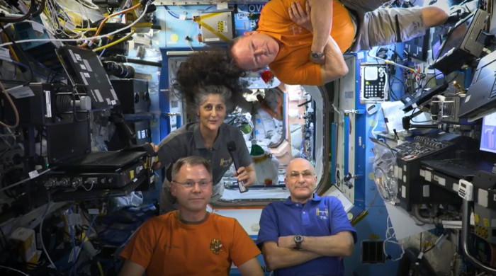 WATCH: Astronauts celebrate Thanksgiving in space