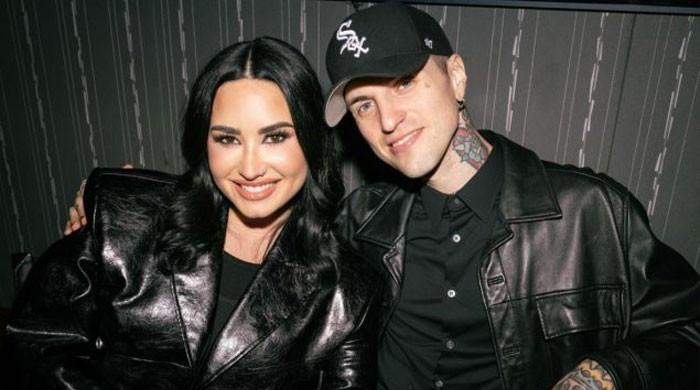 Demi Lovato celebrates Valentine's Day with fiancé Jutes