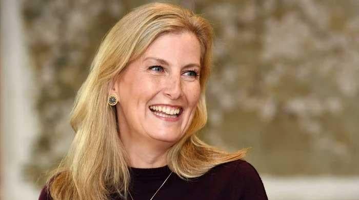 Duchess Sophie stuns in military uniform as she visits troops