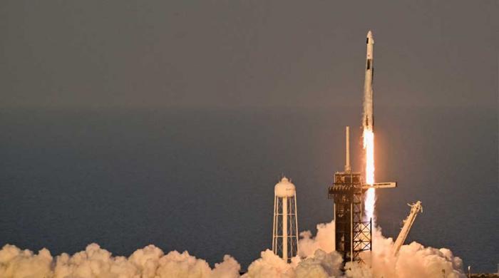 SpaceX capsule carrying astronaut crew docks with ISS, replacing 'Butch ...