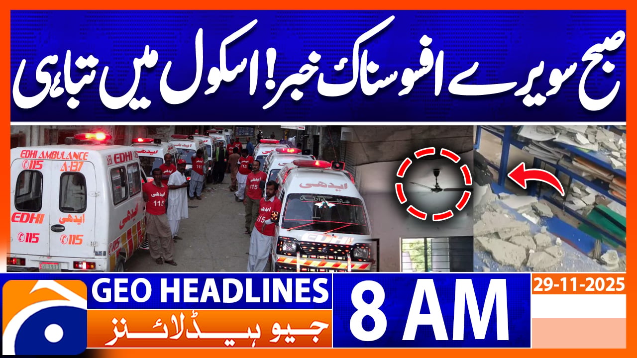 Headlines Geo News 08 AM (29 Nov 2025)