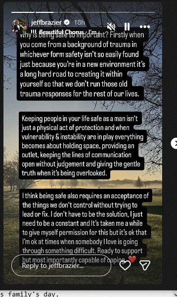 Jeff Brazier's honest reflection about healing after split from wife Kate