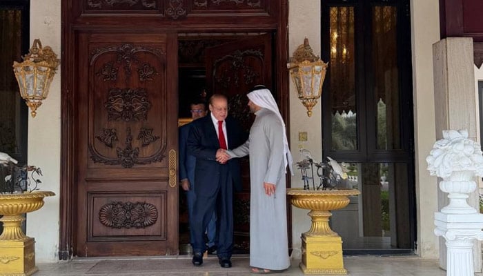 Nawaz Sharif meets Pakistani, Emirati business figures during UAE visit